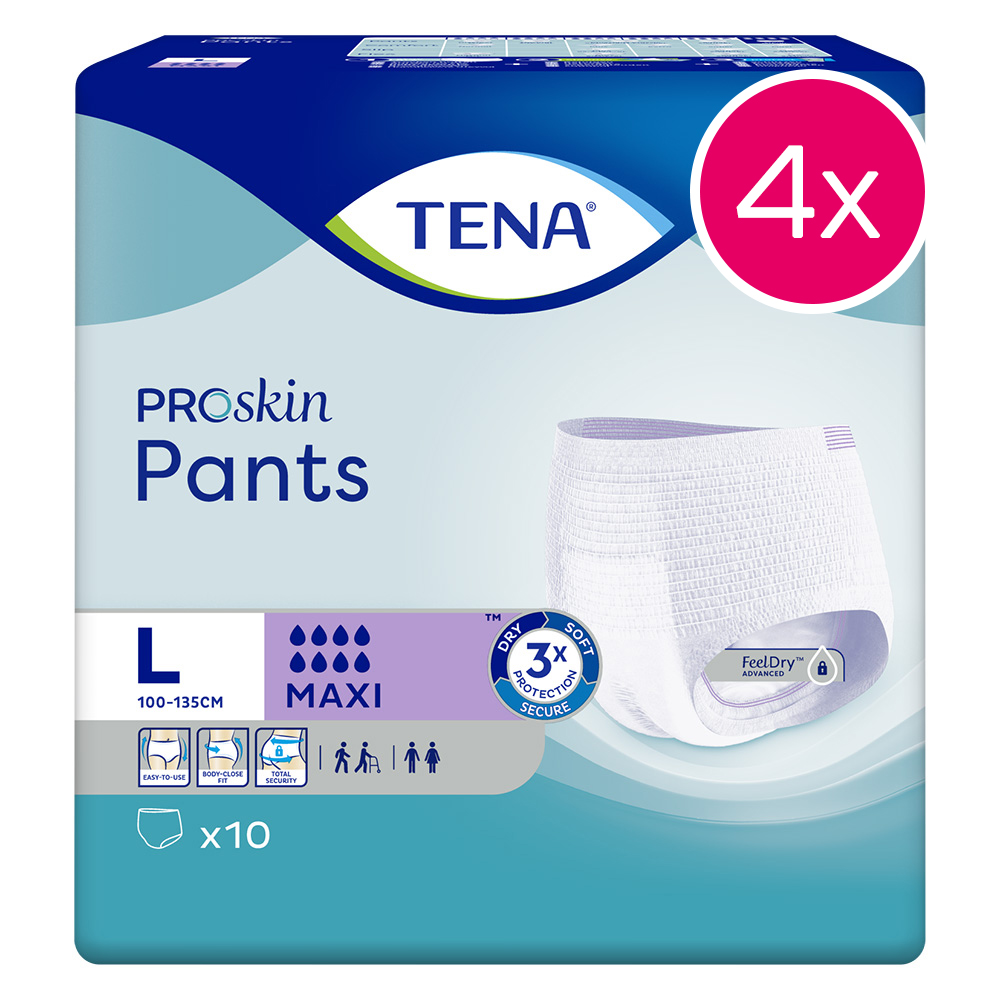 TENA PANTS Maxi - 4x10 Stück | L | 1 Karton | 19894