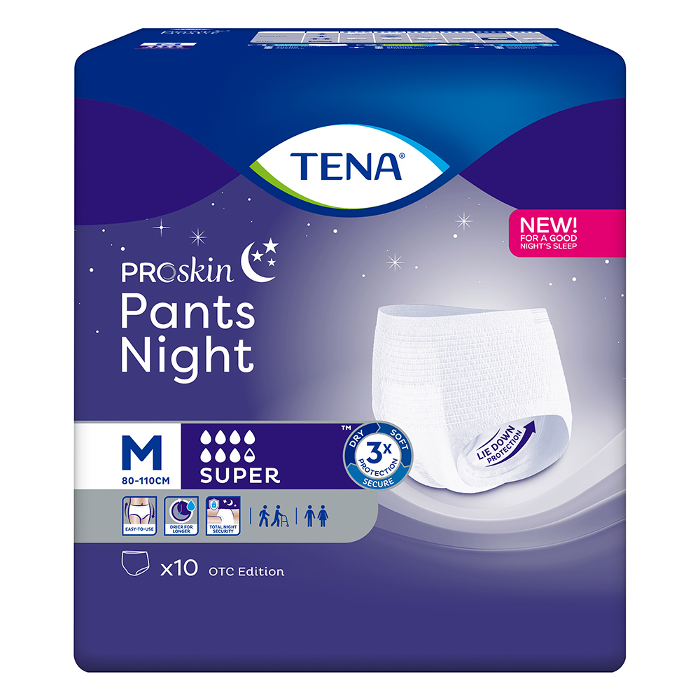 TENA PANTS Night Super, Größe M + L